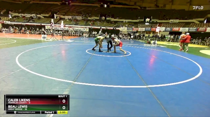 144 lbs Champ Round 1 (16 Team) - Beau Lewis, Great Bridge vs Caleb ...