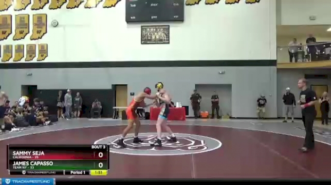 136 lbs Quarterfinals (8 Team) - Sammy Seja, California vs James ...