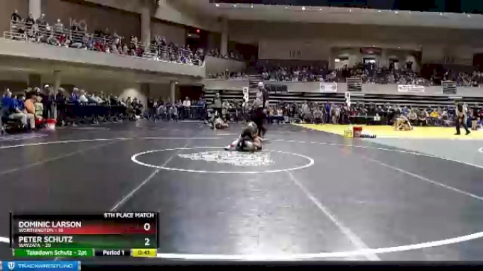 65 lbs 5th Place Match - Peter Schutz, Wayzata vs Dominic Larson ...