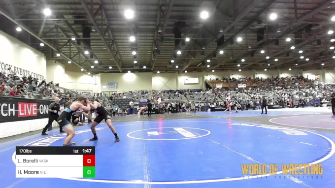 170 lbs Quarterfinal - Larry Borelli, Vasky Bros vs Hunter Moore ...