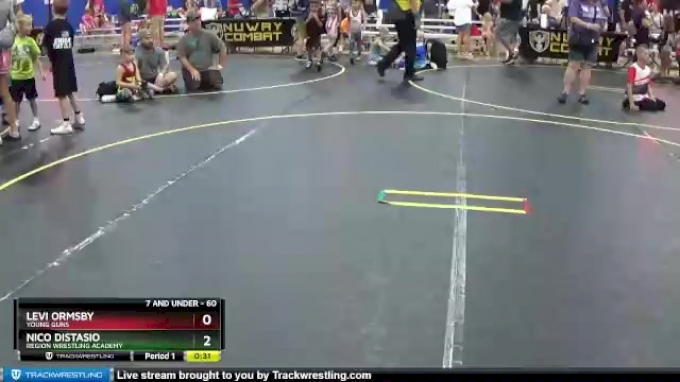 60 lbs Cons. Round 3 - Nico Distasio, Region Wrestling Academy vs Levi ...