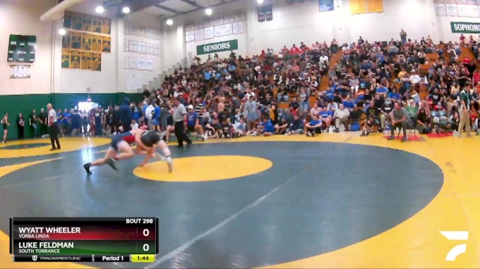 152 lbs Champ. Round 2 - Wyatt Wheeler, Yorba Linda vs Luke Feldman ...