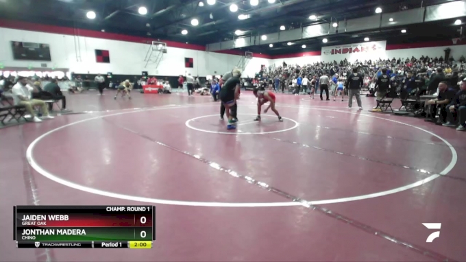 120 lbs Champ. Round 1 - Jaiden Webb, Great Oak vs Jonthan Madera, Chino
