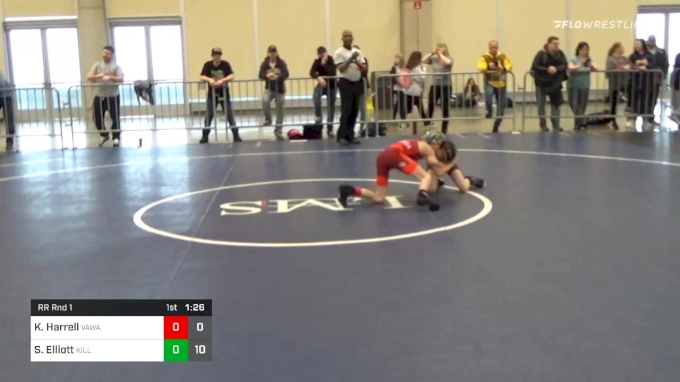 61 lbs Prelims - Kameron Harrell, Team VAWA ES vs Sean Elliott, Killa ...