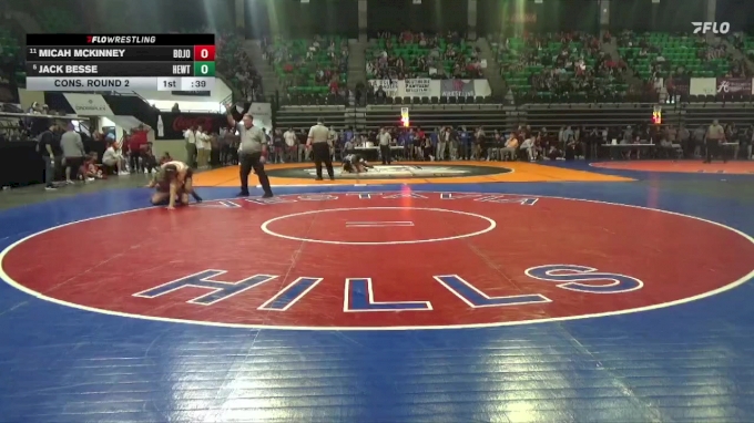 7A 150 lbs Cons. Round 2 - Micah McKinney, Bob Jones vs Jack Besse ...