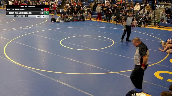 138 lbs Champ. Round 1 - Jake Giannantonio, Ken-Ton vs Jacob Sweeney ...