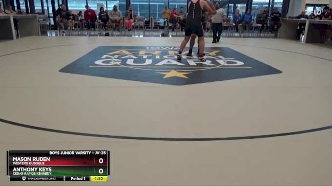 JV-25 lbs Round 2 - Anthony Keys, Cedar Rapids Kennedy vs Mason Ruden ...