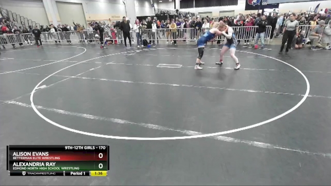 170 lbs Champ. Round 2 - Alison Evans, Betterman Elite Wrestling vs ...