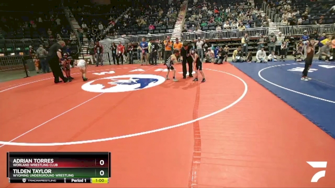 56 lbs Cons. Round 2 - Adrian Torres, Worland Wrestling Club vs Tilden ...