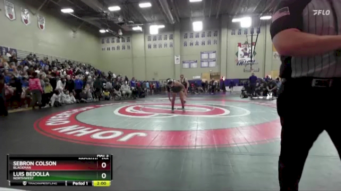 120 lbs Champ. Round 2 - Luis Bedolla, Northwest vs Sebron Colson, Blackman