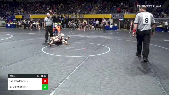 80 lbs Consi Of 4 - Matthew Rowles, Clearfield vs Lincoln Glennon, Exeter