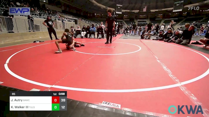 85 lbs Final - Jagger Autry, Broken Arrow Wrestling Club vs Kirk Walker ...