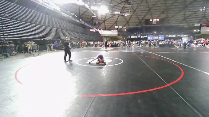 77 lbs Champ. Round 1 - Oliver Wilson, Spokane Wrestling vs Johnny `Bo ...