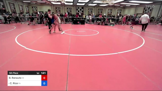 149 lbs 5th Place - Brayden Ranauto, De vs Caleb Rice, Pa