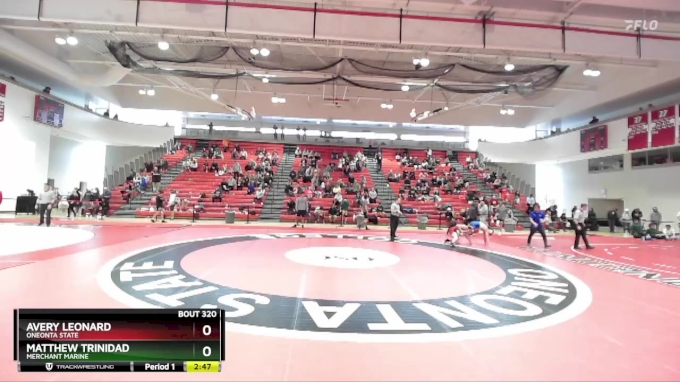 149 lbs Semifinal - Avery Leonard, Oneonta State vs Matthew Trinidad ...