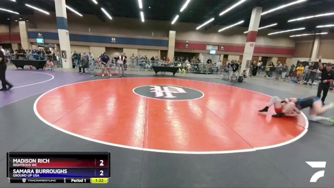 132 lbs Quarterfinal - Madison Rich, Righteous WC vs Samara Burroughs ...
