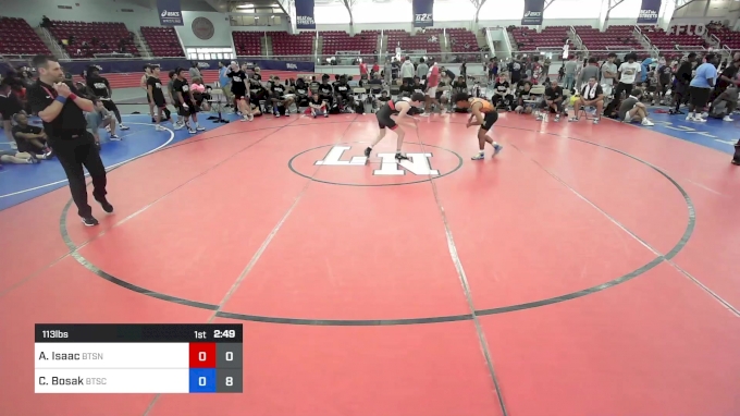113 lbs Semifinal - Anthony Isaac, Beat The Streets NYC vs Colin Bosak ...