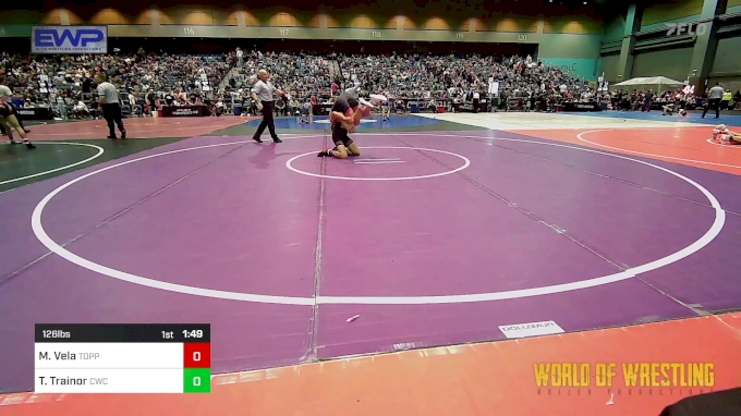 126 lbs Round Of 16 - Moses Vela, Toppenish USA vs Trey Trainor ...