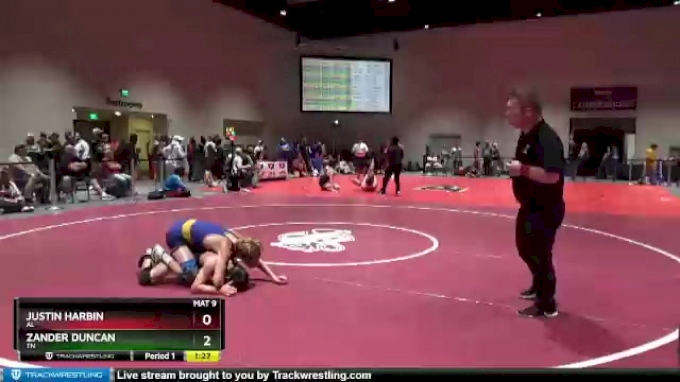 120 lbs Cons. Round 2 - Zander Duncan, TN vs Justin Harbin, AL