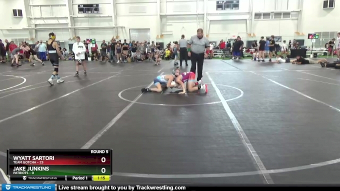 88 lbs Round 5 (10 Team) - Wyatt Sartori, Team Gotcha vs Jake Junkins ...
