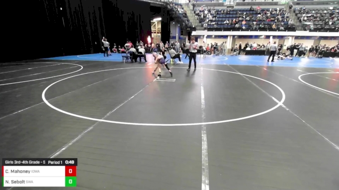 Girls 3rd-4th Grade - 56 Champ. Round 3 - Nova Sebolt, Sebolt Wrestling ...