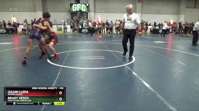 145 lbs Cons. Round 2 - Julian Llera, Grosse Pointe vs Brady Hesch ...