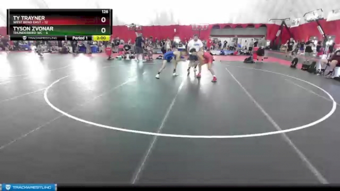 126 lbs Placement Matches (8 Team) - Ty Trayner, West Bend East vs ...