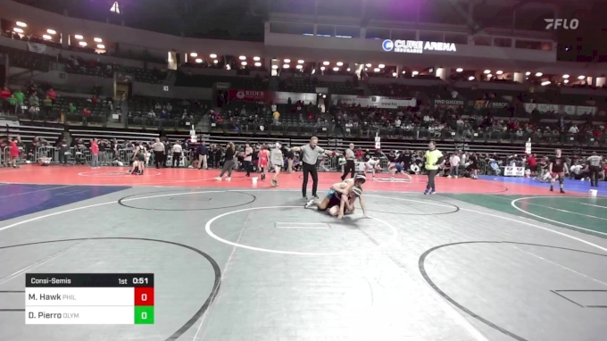128 lbs Consolation - Mason Hawk, Phillipsburg vs Damien Pierro, Olympic