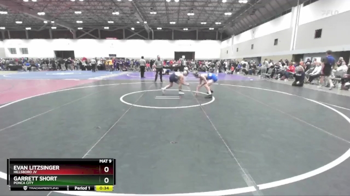 106 lbs Cons. Round 4 - Evan Litzsinger, Hillsboro JV vs Garrett Short ...