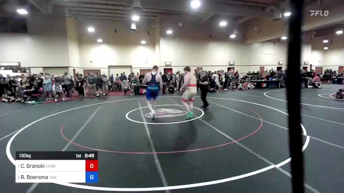 130 kg Quarters - Cameron Groncki, Curby 3 Style Wrestling Club vs Ryan ...