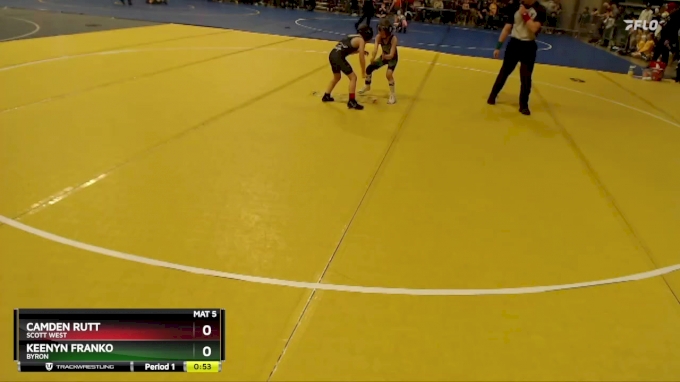 60 lbs Quarterfinal - Keenyn Franko, Byron vs Camden Rutt, Scott West