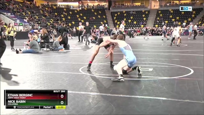 125 lbs Cons. Semi - Nick Babin, Columbia vs Ethan Berginc, Army West Point