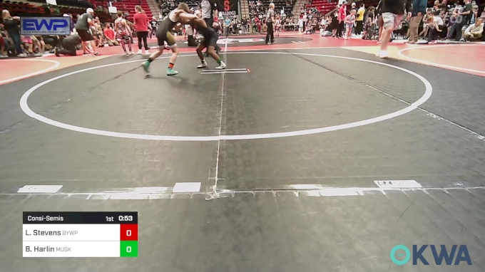80 lbs Consolation - Luke Stevens, Beggs Youth Wrestling Program vs ...