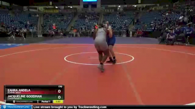 170 lbs Champ. Round 1 - Zahra Andela, Olathe-West vs Jacqueline ...