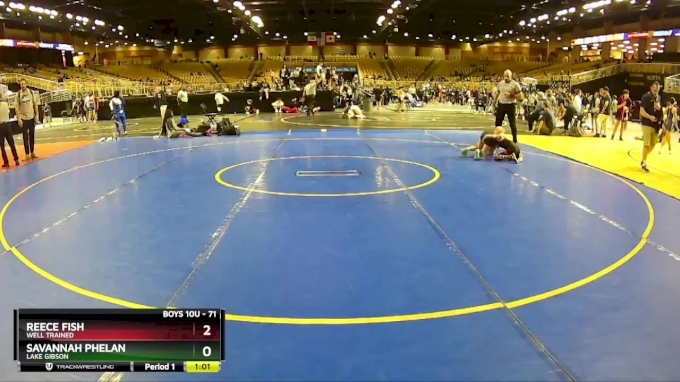 71 lbs 3rd Place Match - Savannah Phelan, Lake Gibson vs Reece Fish ...