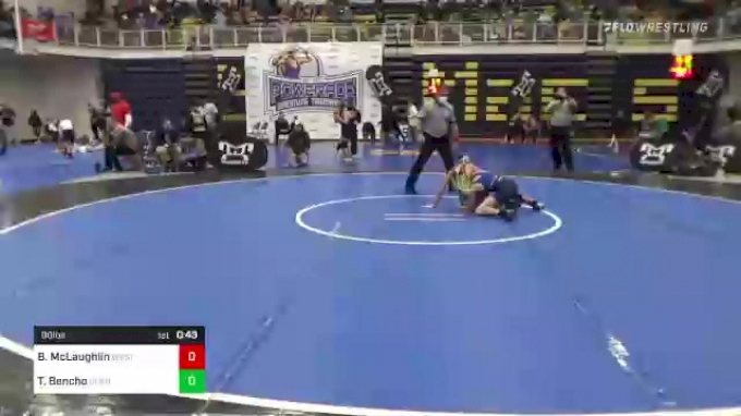 90 lbs Consolation - Brandan McLaughlin, Westshore vs Thomas Bencho ...