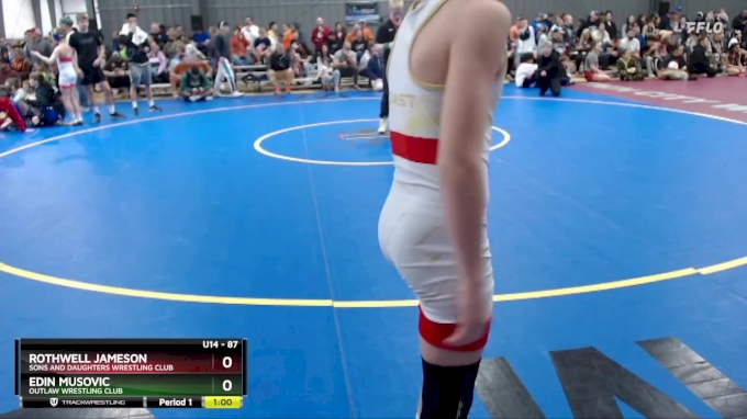 87 lbs Quarterfinal - Edin Musovic, Outlaw Wrestling Club vs Rothwell ...