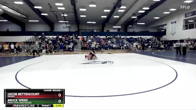 149 lbs Champ. Round 1 - Jacob Bettencourt, Wilkes vs Brock Weiss, Penn ...