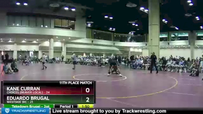 170 lbs Placement (16 Team) - Eduardo Brugal, Westside WC vs Kane ...