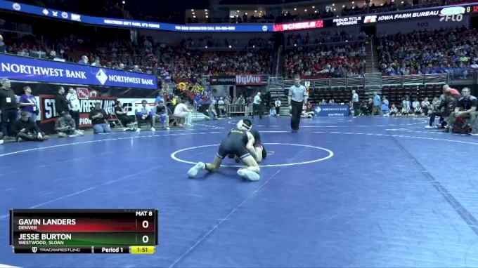 1A-113 lbs Champ. Round 2 - Gavin Landers, Denver vs Jesse Burton ...