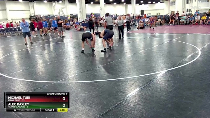 144 lbs Champ Round 1 (16 Team) - Michael Turi, MAWA Blue vs Alec ...