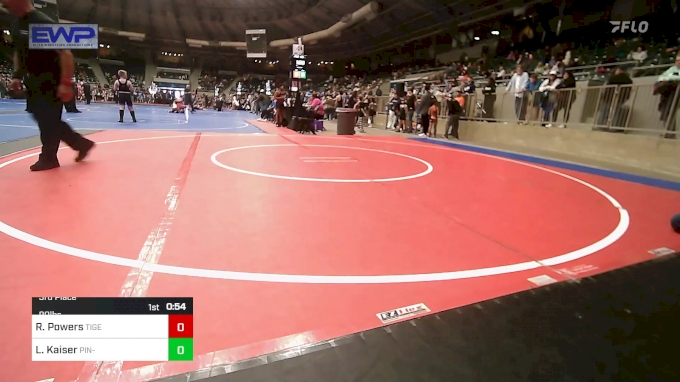 90 lbs 3rd Place - Rhett Powers, Tiger Trained Wrestling vs Logan ...