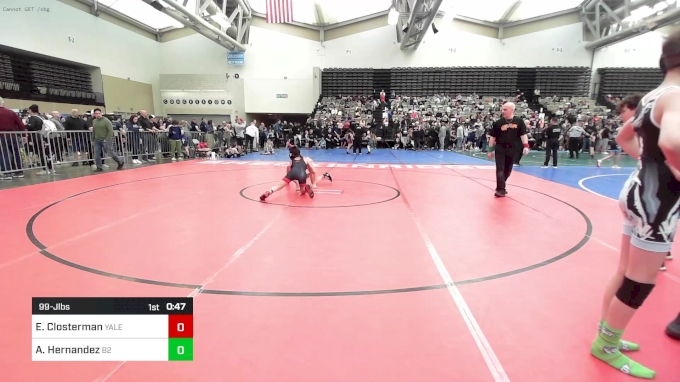 99-J lbs Round Of 16 - Evan Closterman, Yale St vs Alex Hernandez, Barn ...