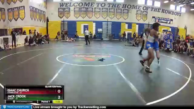 152 lbs Quarterfinals (8 Team) - Jack Crook, Jesuit vs Isaac Church ...