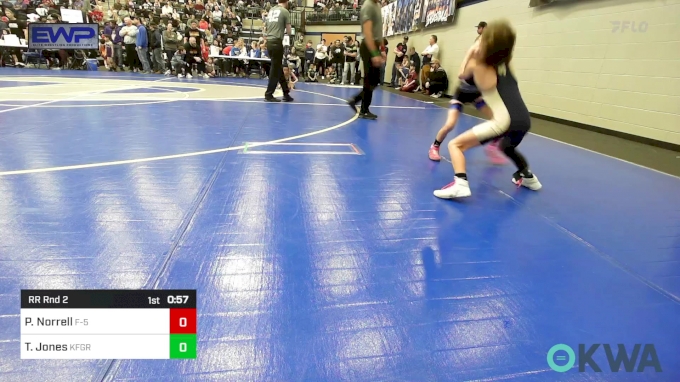 47 lbs Rr Rnd 2 - Piper Norrell, F-5 Grappling vs Tinley Jones ...
