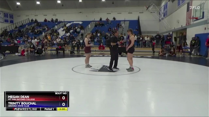 160 lbs Semifinal - Megan Dean, Mt. San Antonio College vs Trinity ...
