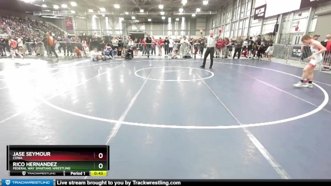 96 lbs Champ. Round 2 - Rico Hernandez, Federal Way Spartans Wrestling ...