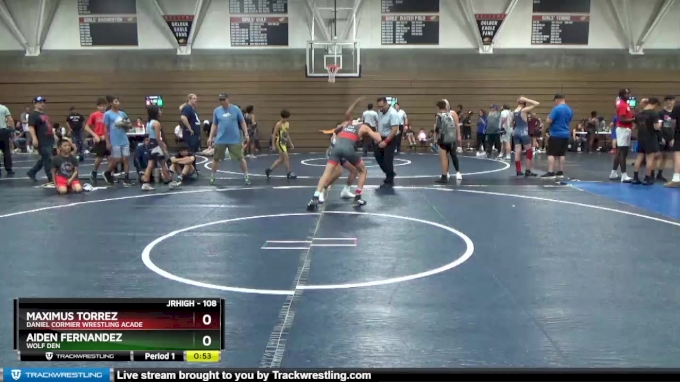108 lbs Cons. Semi - Aiden Fernandez, Wolf Den vs Maximus Torrez ...