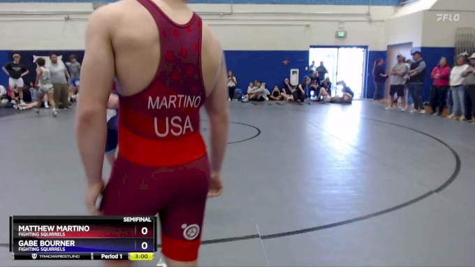 150 lbs Semifinal - Matthew Martino, Fighting Squirrels vs Gabe Bourner ...