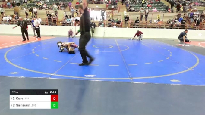 67 lbs Consi Of 4 - Christian Cory, Level Up Wrestling Center vs Connor ...